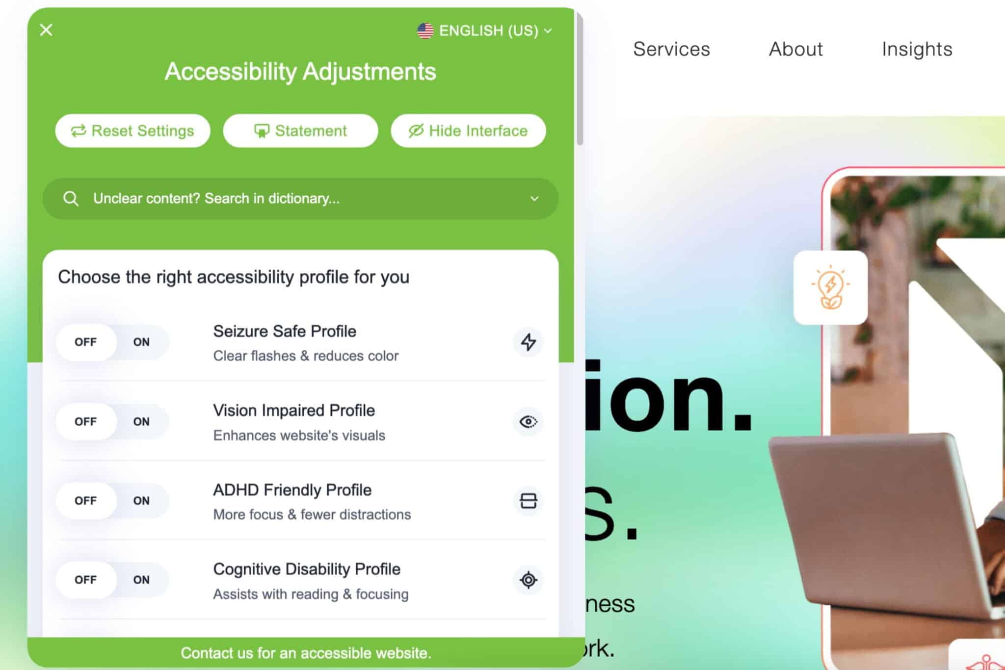 Potential Tax Write-Off: ADA Accessibility Widget | Firefly Marketing