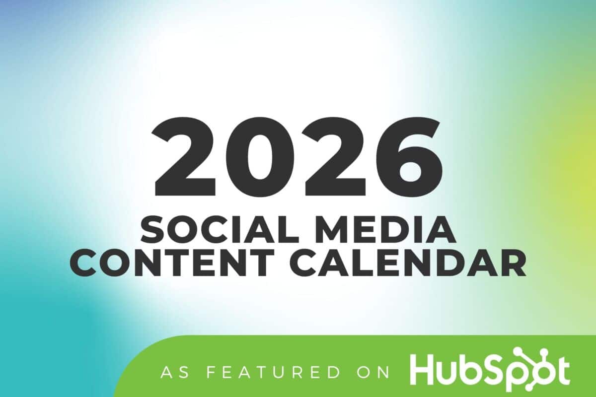 2026 Social Media Content Calendar Template | Free Download