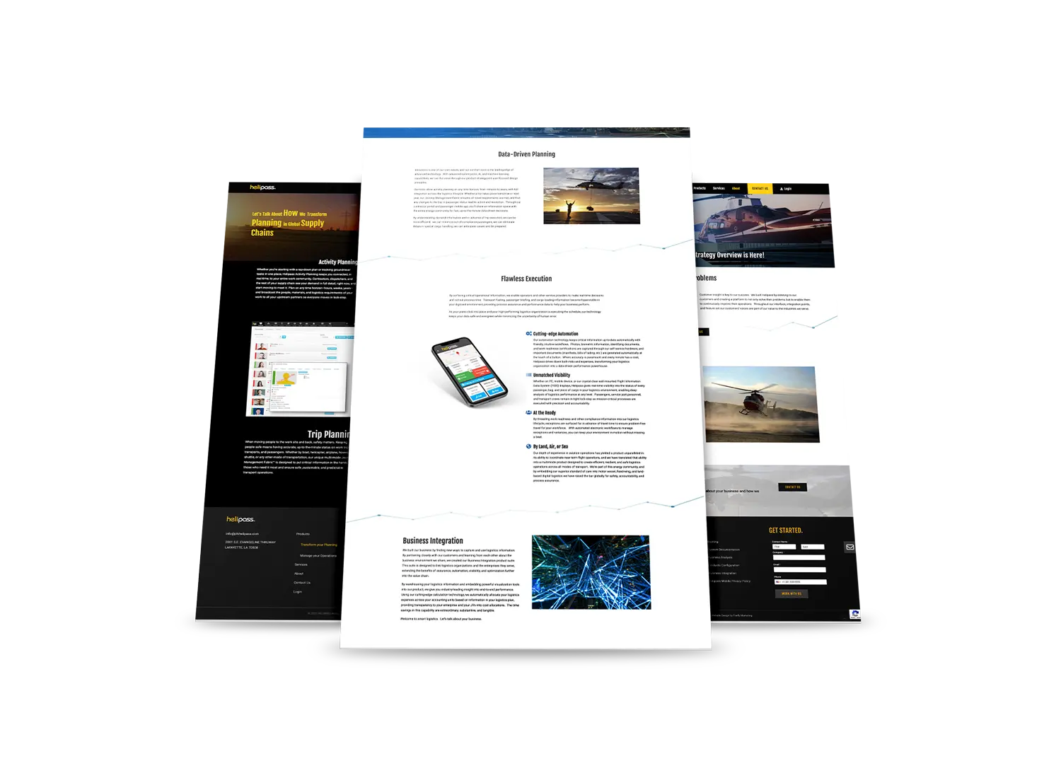 Web Design Portfolio - Helipass | Firefly Marketing